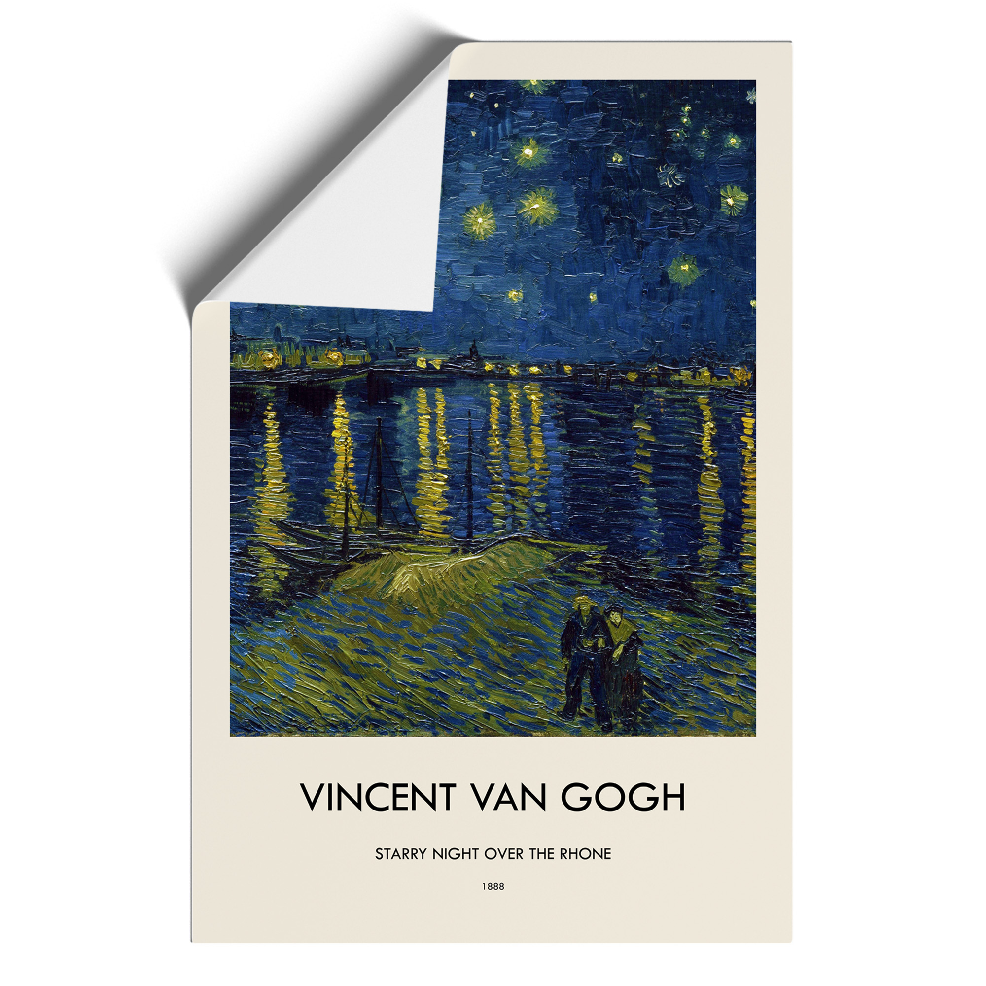 Starry Night Over The Rhone Vol.1 By Vincent Van Gogh Wall Art Print ...