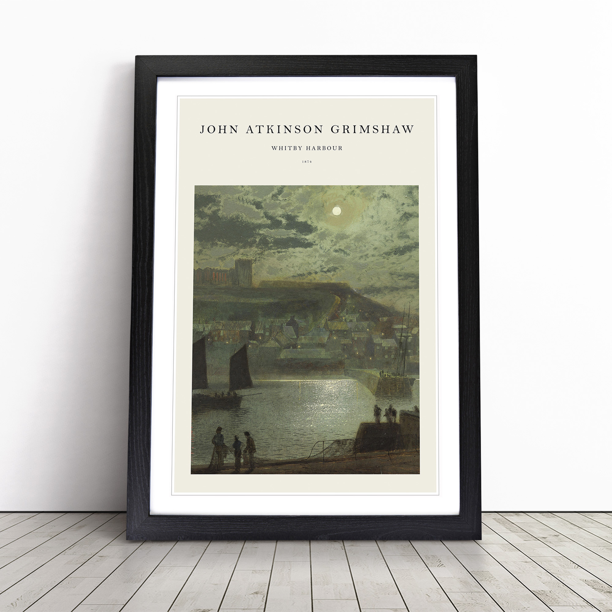 Whitby Harbour Vol.2 By John Atkinson Grimshaw Framed Wall Art Print ...