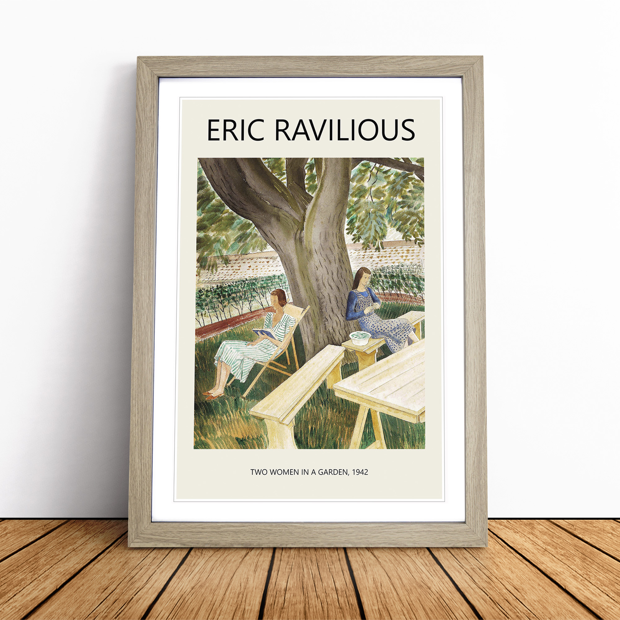 Resting By Eric Ravilious Wall Art Print Framed Canvas Picture Poster ...