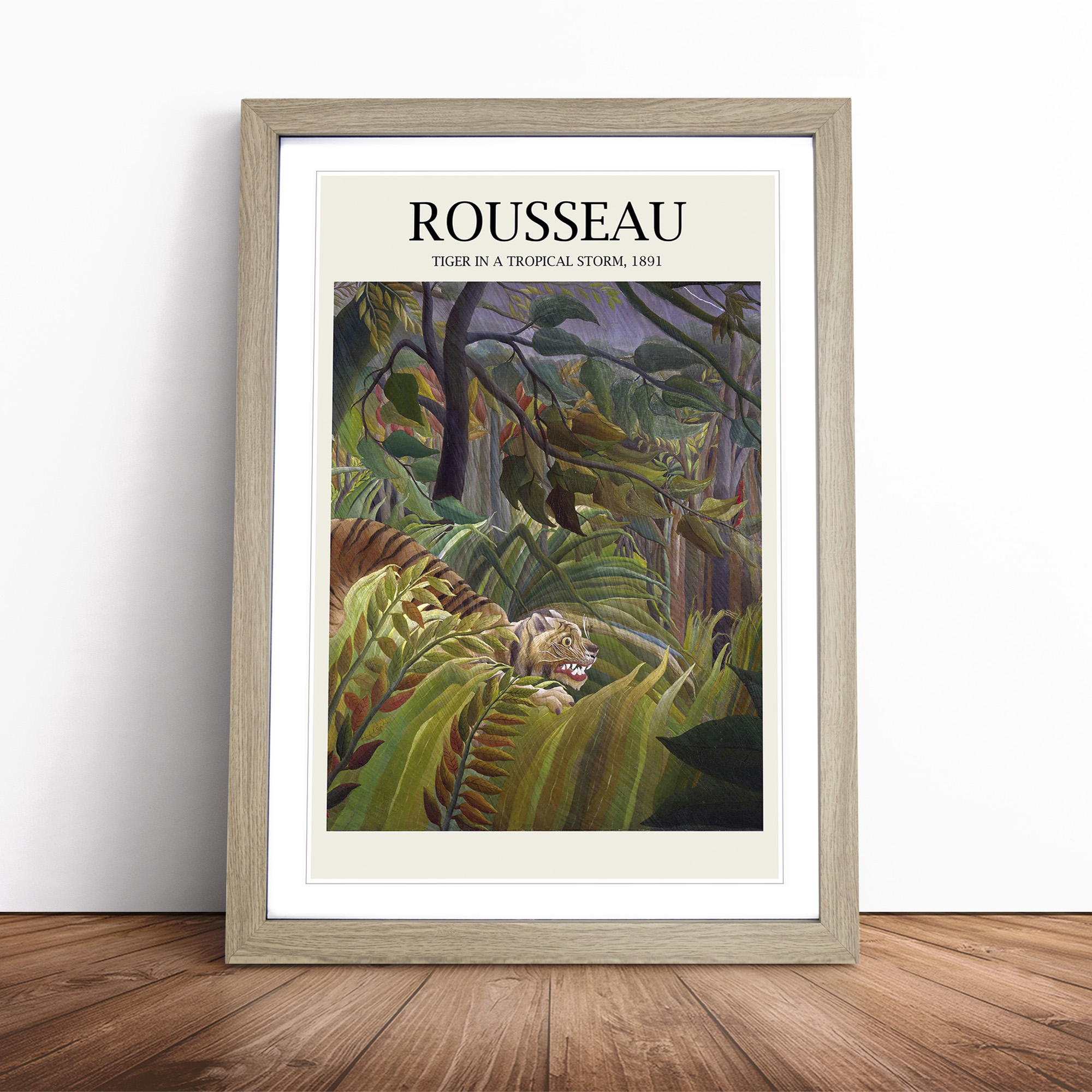 Surprise By Henri Rousseau Wall Art Print Framed Canvas Picture Poster ...