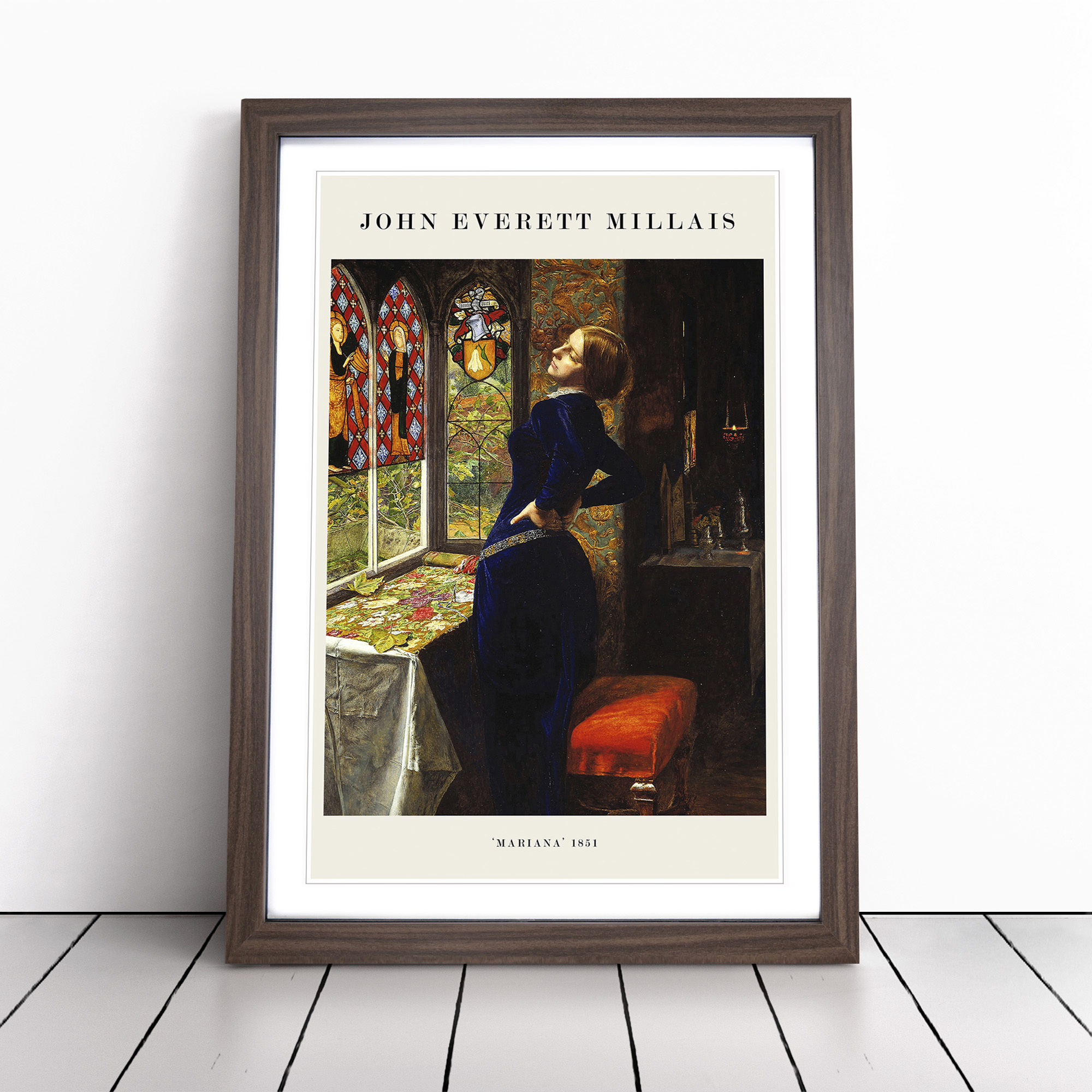 Mariana By John Everett Millais Wall Art Print Framed Canvas Picture ...