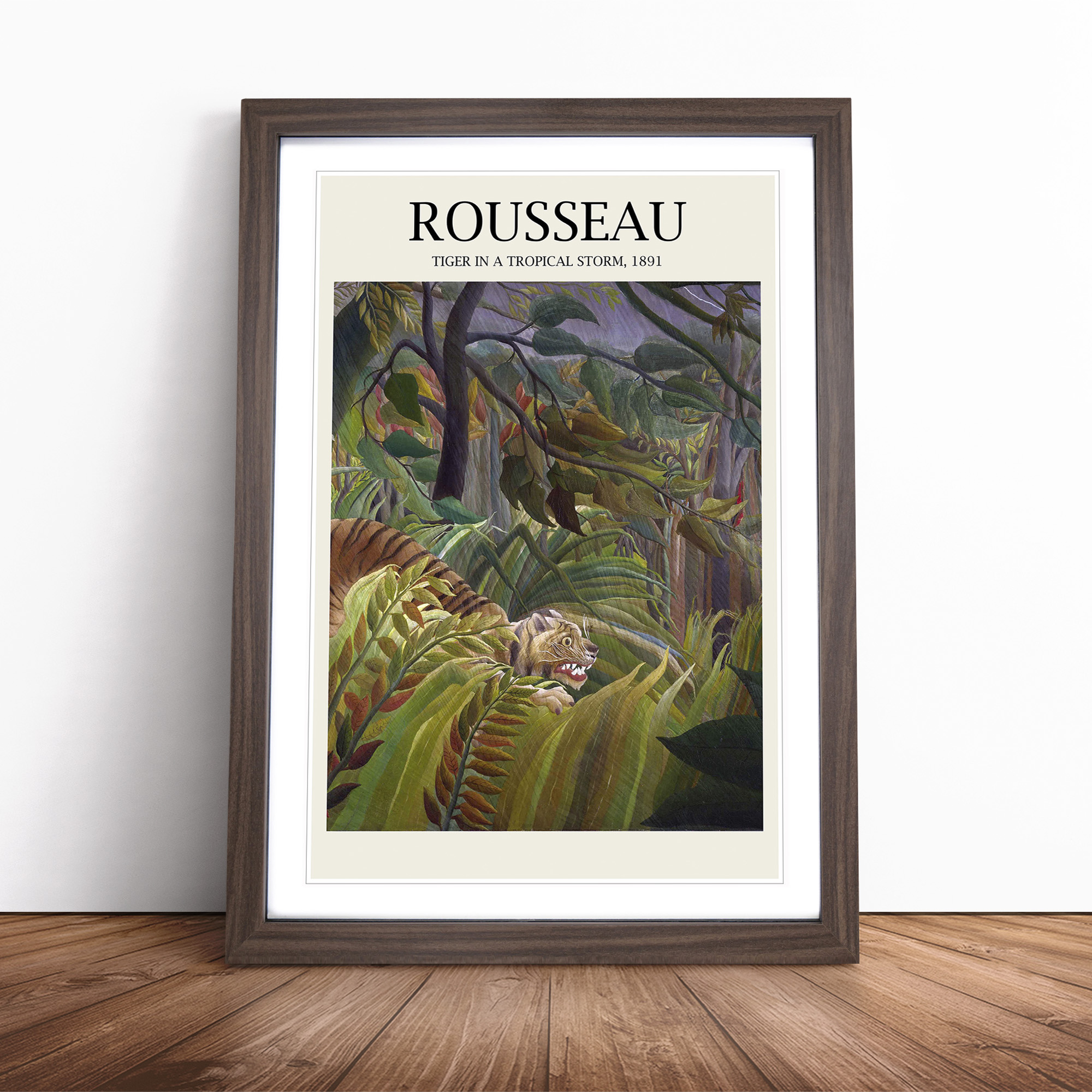 Surprise By Henri Rousseau Wall Art Print Framed Canvas Picture Poster ...