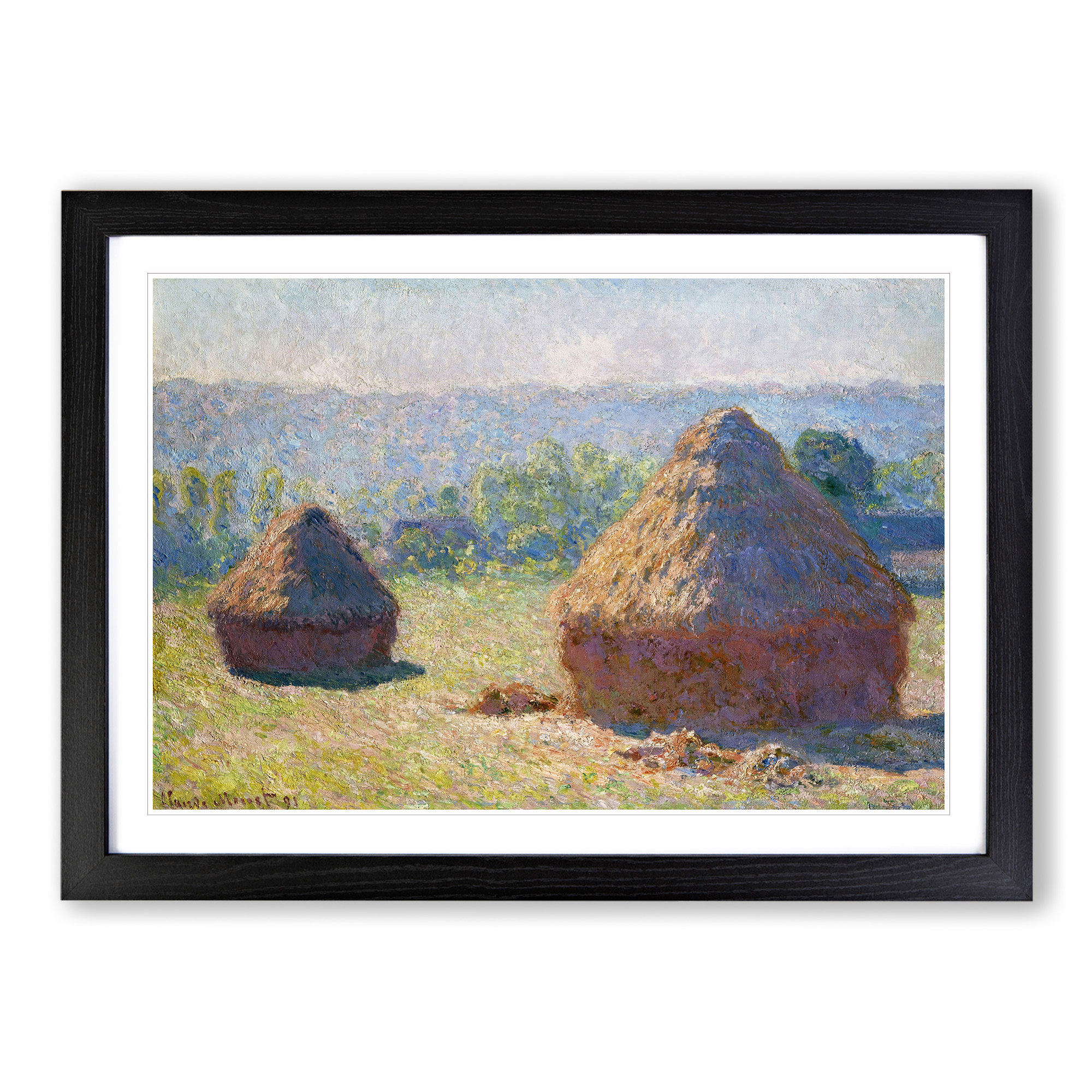Haystacks Vol.1 By Claude Monet Wall Art Print Framed Canvas Picture ...