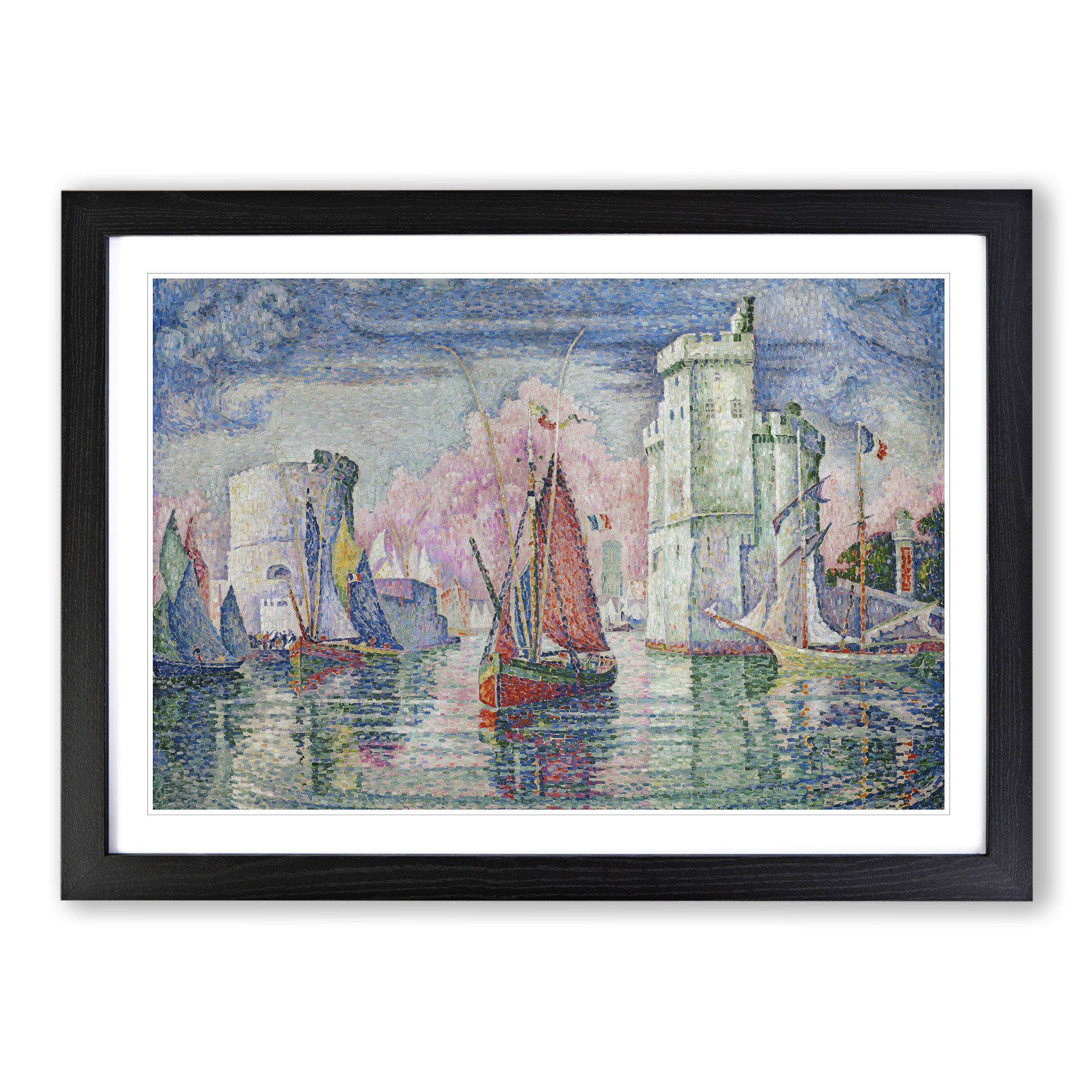 Port Of La Rochelle By Paul Signac Wall Art Print Framed Canvas Picture ...
