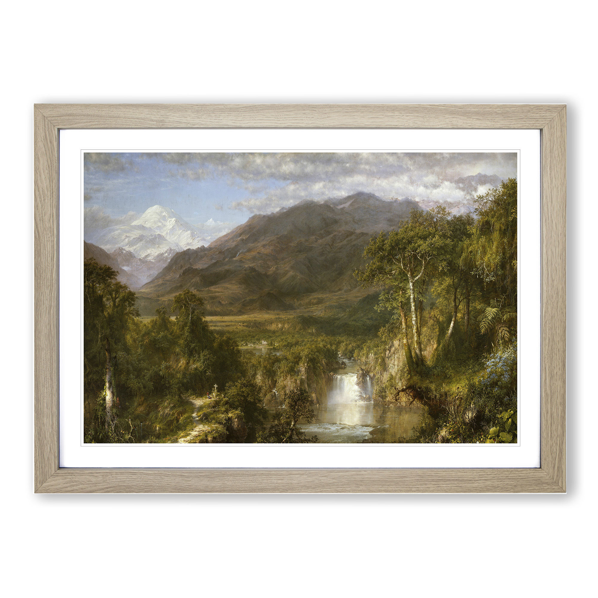 The Heart Of The Andes By Frederic Edwin Church Framed Canvas Wall Art ...