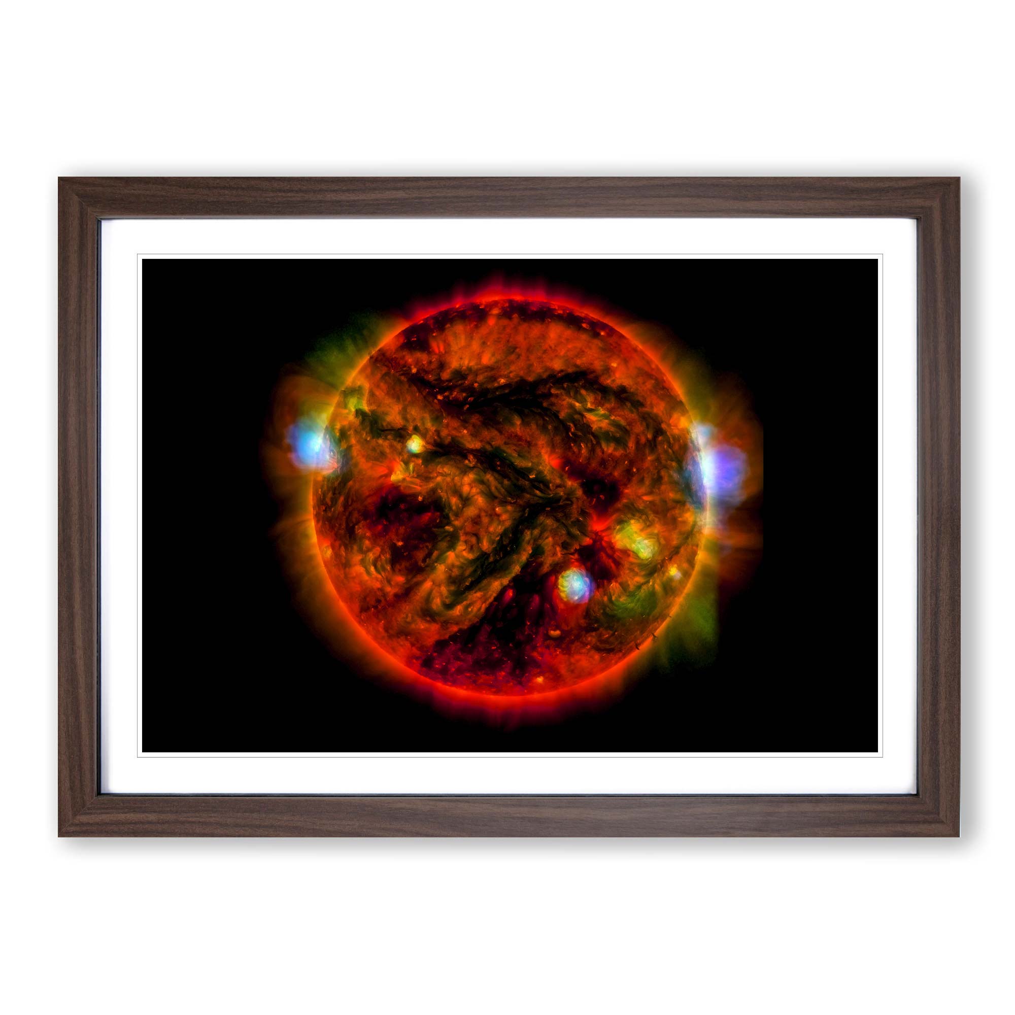 Staring At The Sun In Abstract Wall Art Print Framed Canvas Picture ...