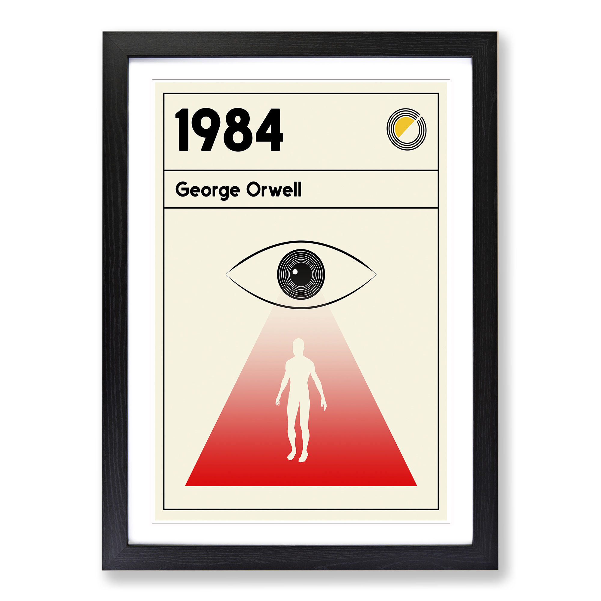 Book Cover 1984 George Orwell Framed Wall Art Print Home Decor Ready to ...