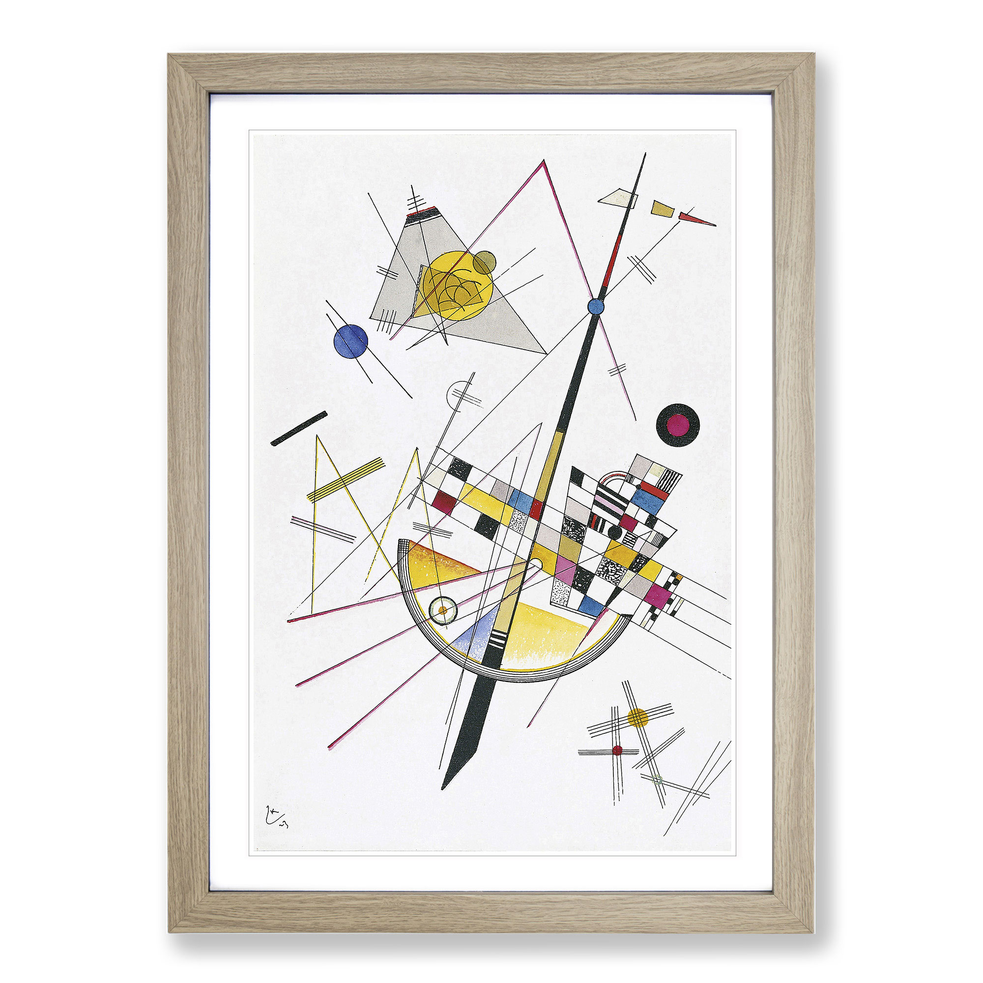 Delicate Tension By Wassily Kandinsky Wall Art Print Framed Picture ...