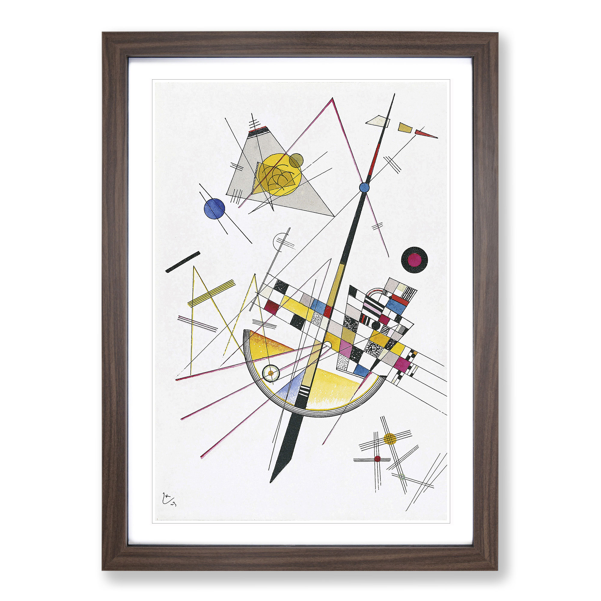 Delicate Tension By Wassily Kandinsky Wall Art Print Framed Picture ...